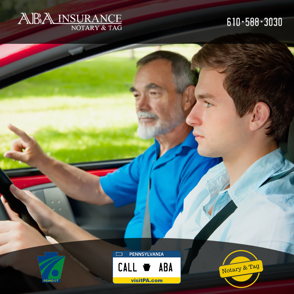 Teenage driving - ABA Insurance Notary & Tag