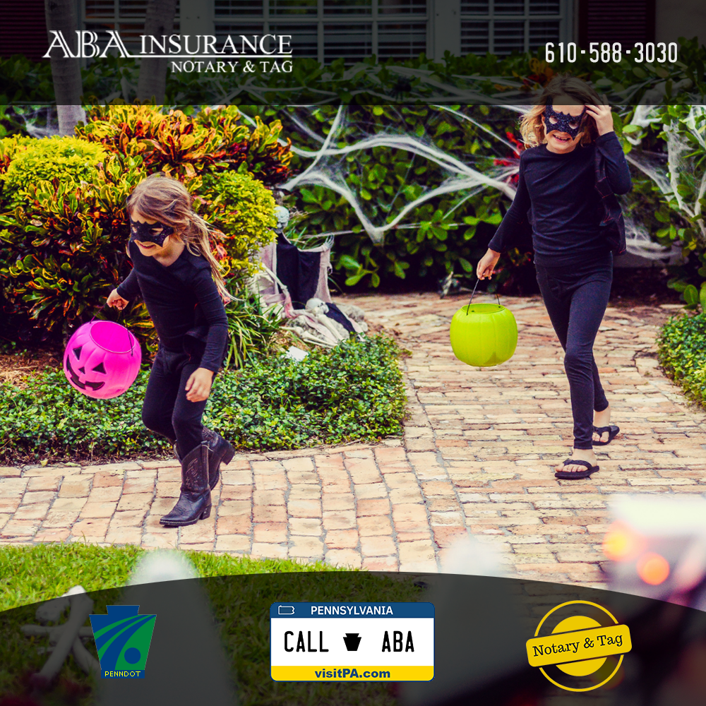 Homeowner risks during Halloween | ABA Insurance Notary & Tag
