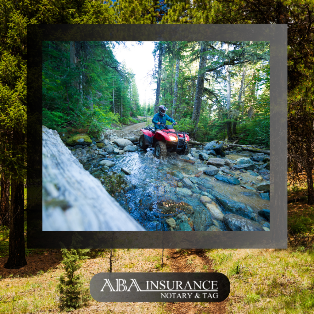 ATV and SxS insurance | ABA Insurance Notary & Tag