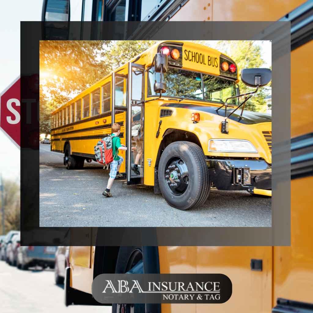 School time again - so drive safe! - ABA Insurance Notary & Tag